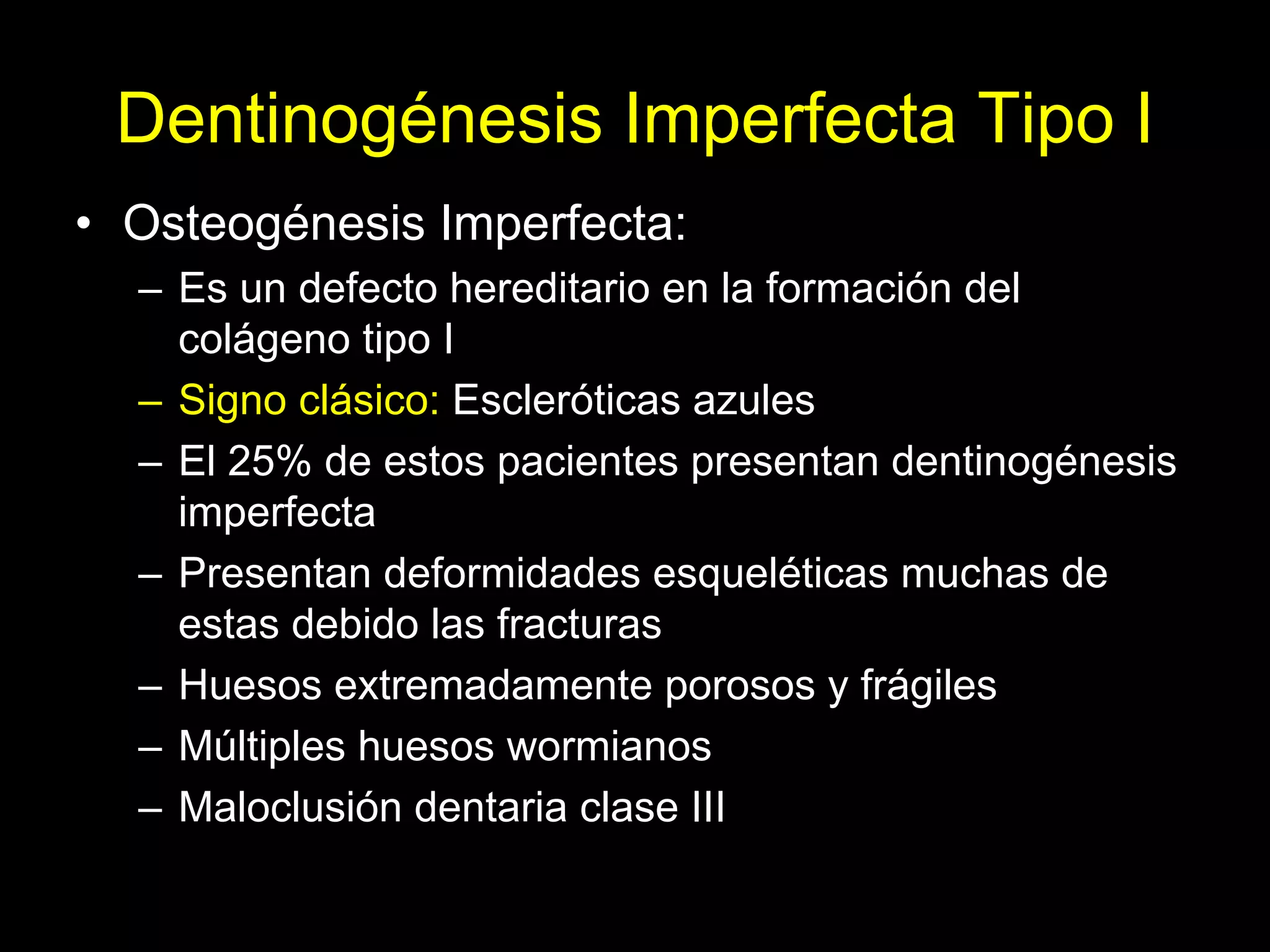 Dentinogénesis Imperfecta | PDF