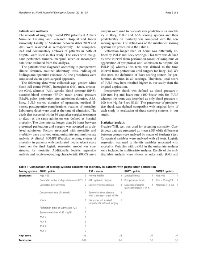 DU PERF SCORING | PDF | Digestive Disorders | Diseases and Conditions