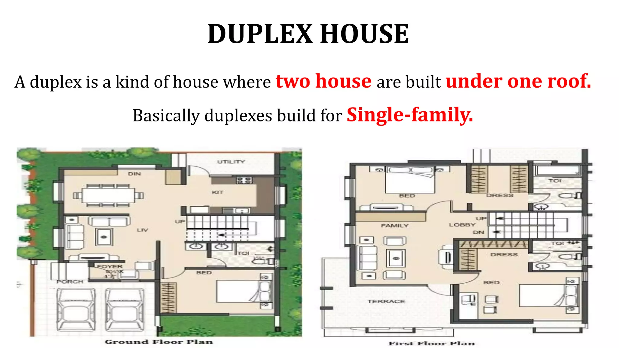 Duplex House | PPTX