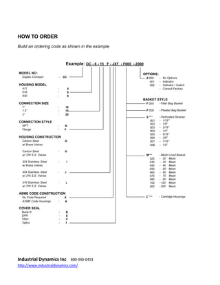 Duplex filters | PDF | Mechanical and Industrial Engineering Industry ...