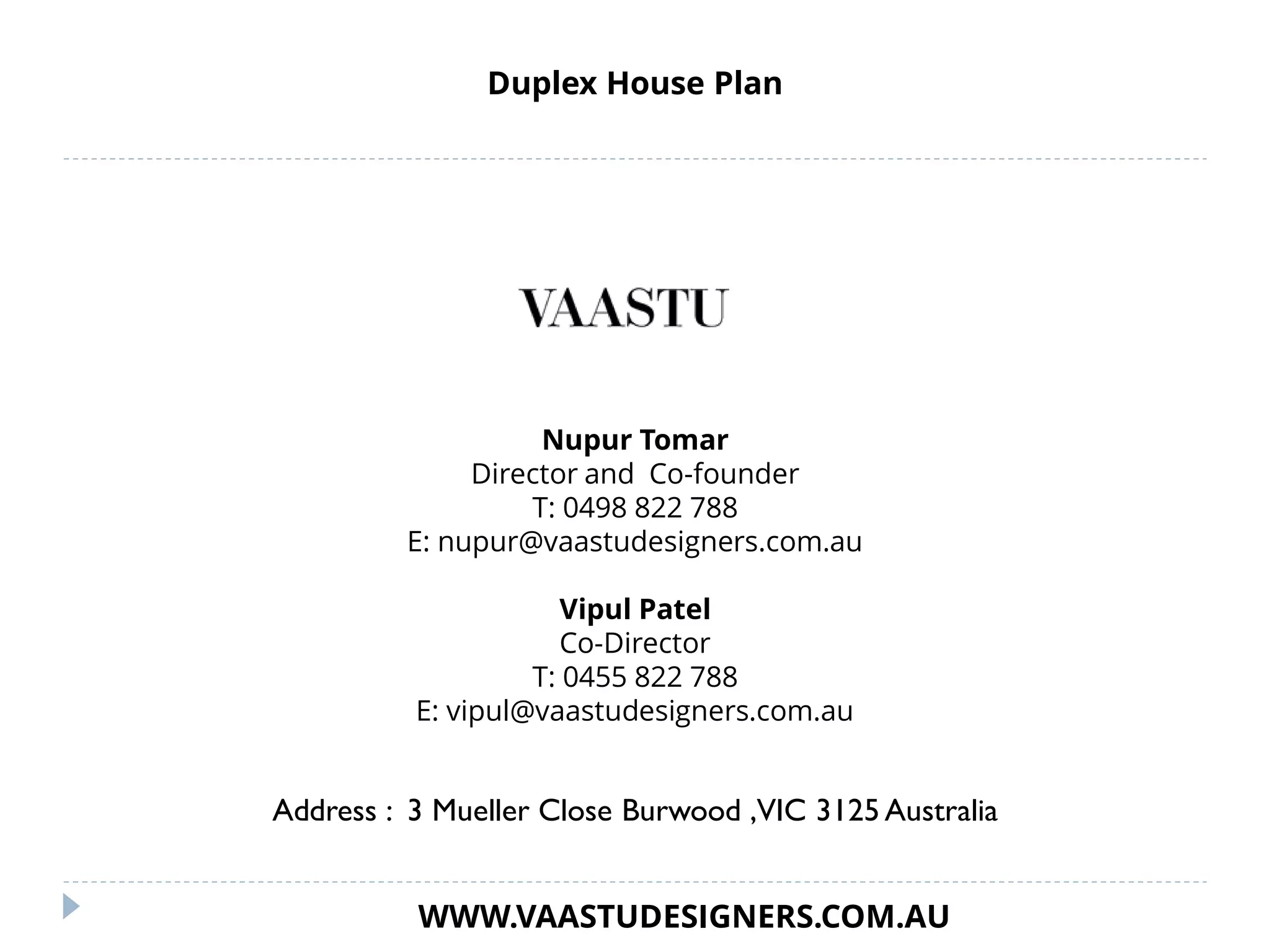 Duplex House Plan | PDF