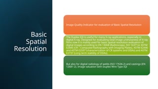 Comprehensive Guide to Duplex IQI for Digital X-Ray Image Quality ...