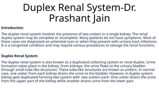 Duplex Renal System-Dr Prashant Jain.pptx