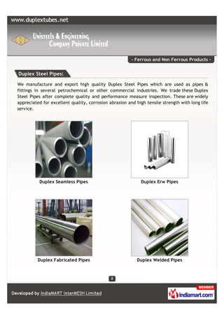 Unisteels & Engineering Company Private Limited, Mumbai, Ferrous and ...