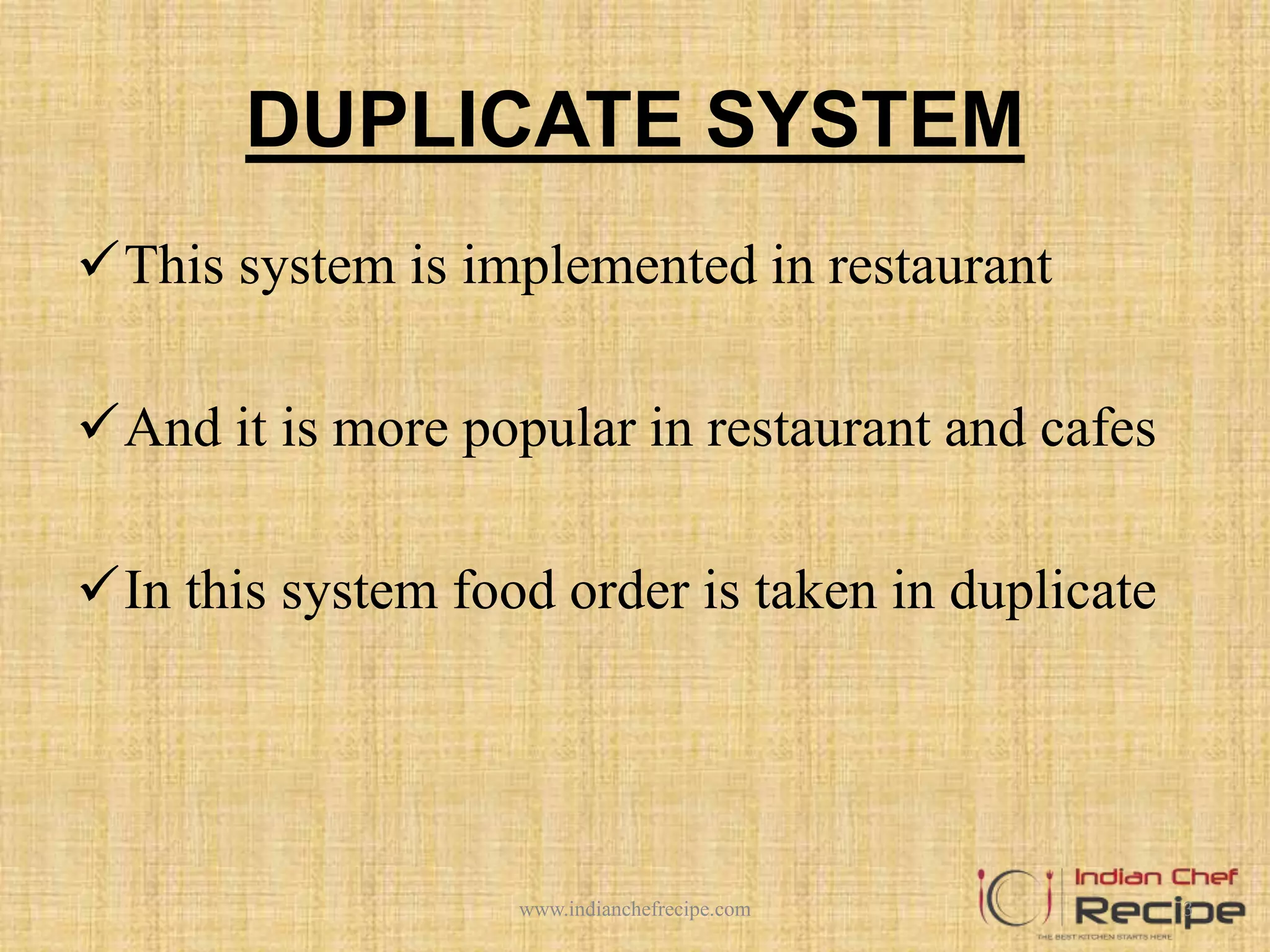 Duplicate and tripilicate system | PPTX