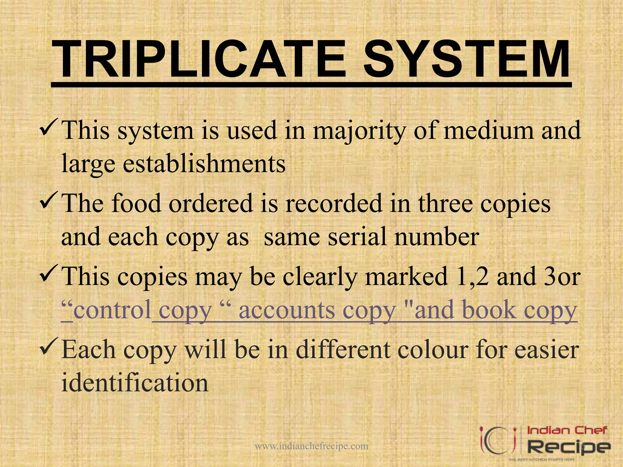 Duplicate and tripilicate system | PPTX