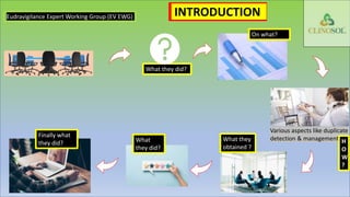 Duplicate Case in Pharmacovigilance | PPTX