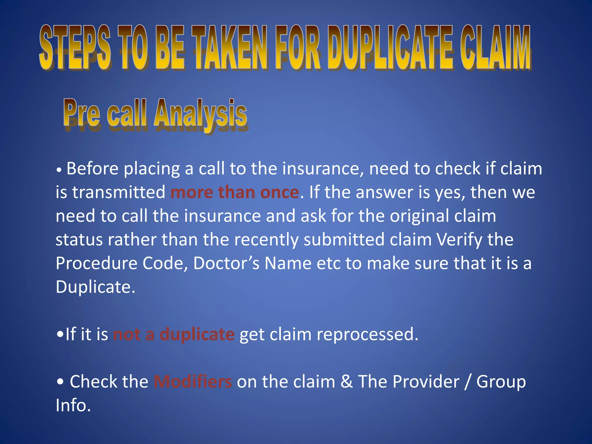 Denial Management - Medical billing | PPTX