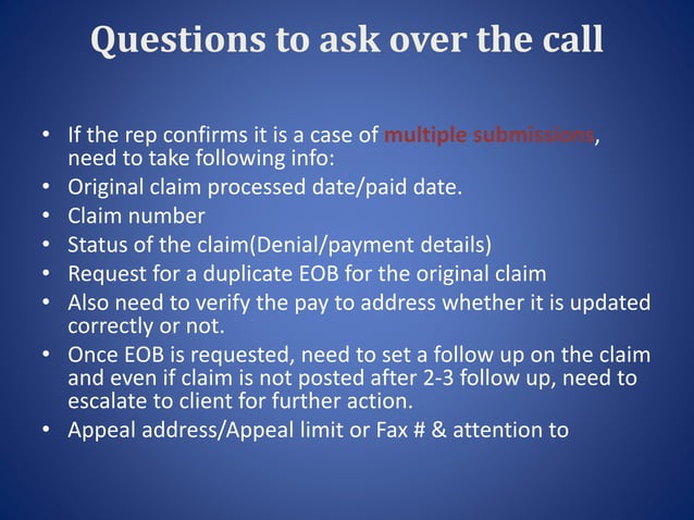 Denial Management - Medical billing | PPTX | Motor Insurance | Insurance