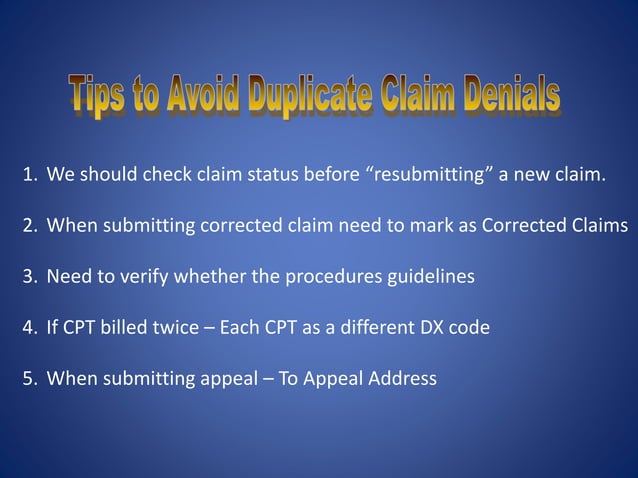 Denial Management - Medical billing | PPTX | Motor Insurance | Insurance