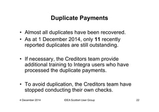 IDEA to Detect Duplicate Invoice Payments | PDF