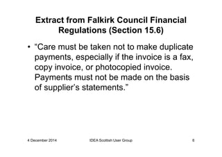 IDEA to Detect Duplicate Invoice Payments | PDF