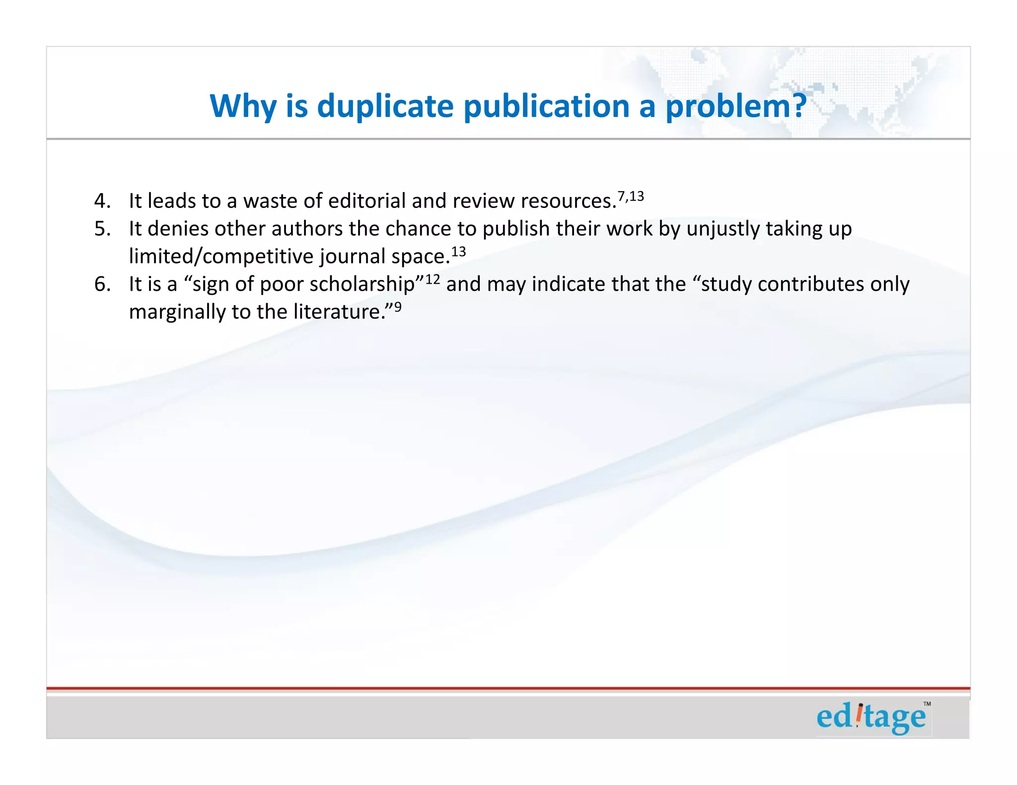 Duplicate publications and simultaneous submissions | PDF