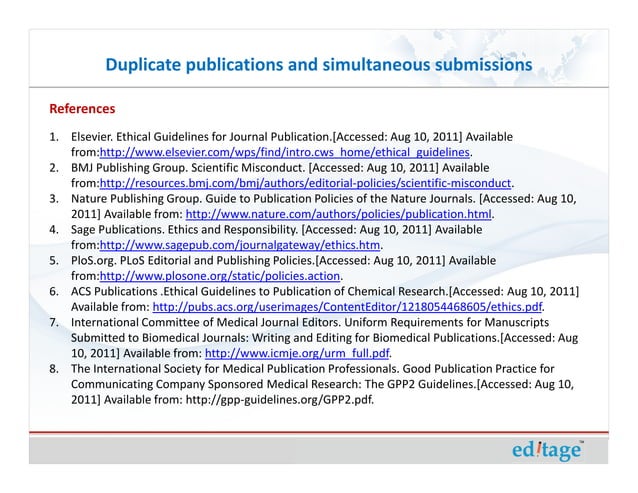 Duplicate publications and simultaneous submissions | PDF