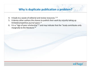 Duplicate publications and simultaneous submissions | PDF