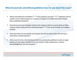 Duplicate publications and simultaneous submissions | PDF