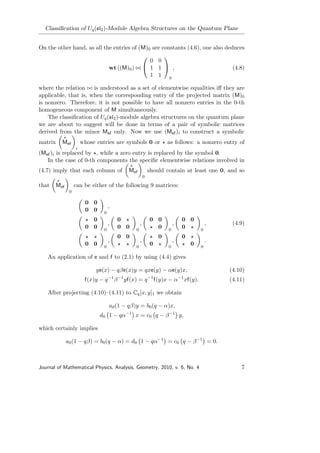 Classification of Uq(sl2)-module algebra structures on the quantum ...