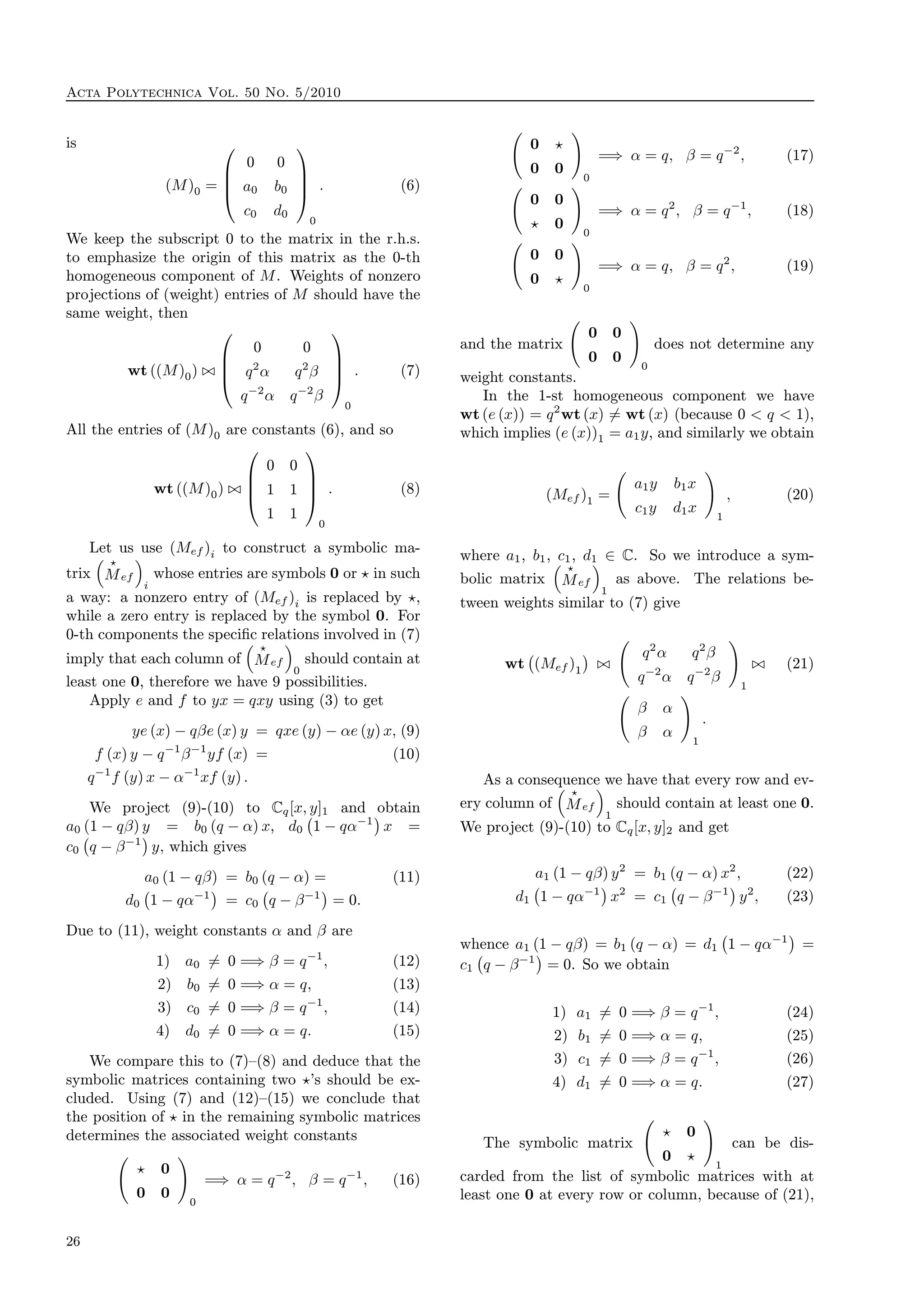 On Uq(sl2)-actions on the quantum plane | PDF