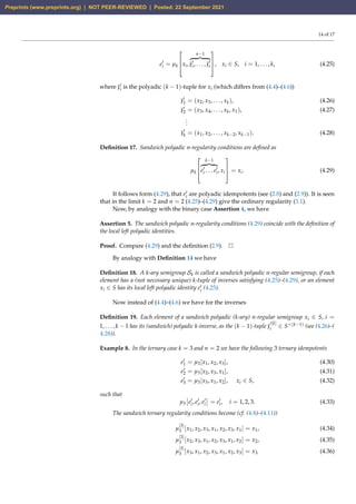 Steven Duplij, "Higher regularity, inverse and polyadic semigroups", Preprints.org, 202109.0171 ...