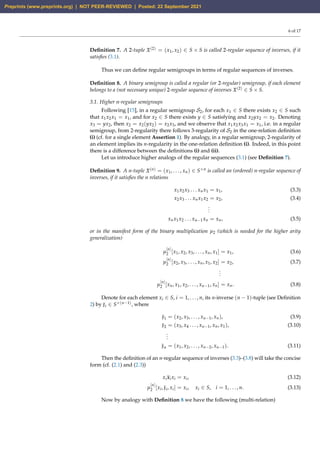 Steven Duplij, "Higher regularity, inverse and polyadic semigroups", Preprints.org, 202109.0171 ...