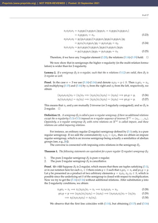 Steven Duplij, "Higher regularity, inverse and polyadic semigroups", Preprints.org, 202109.0171 ...