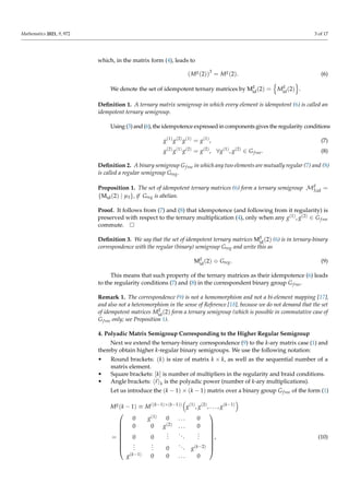 Steven Duplij, "Higher braid groups and regular semigroups from polyadic binary correspondence ...