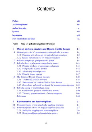 Steven Duplij, "Polyadic Algebraic Structures", book Front matter | PDF