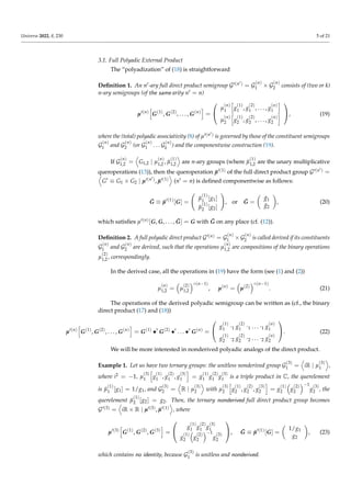 Steven Duplij, "Polyadic analogs of direct product" | PDF | Desktop ...