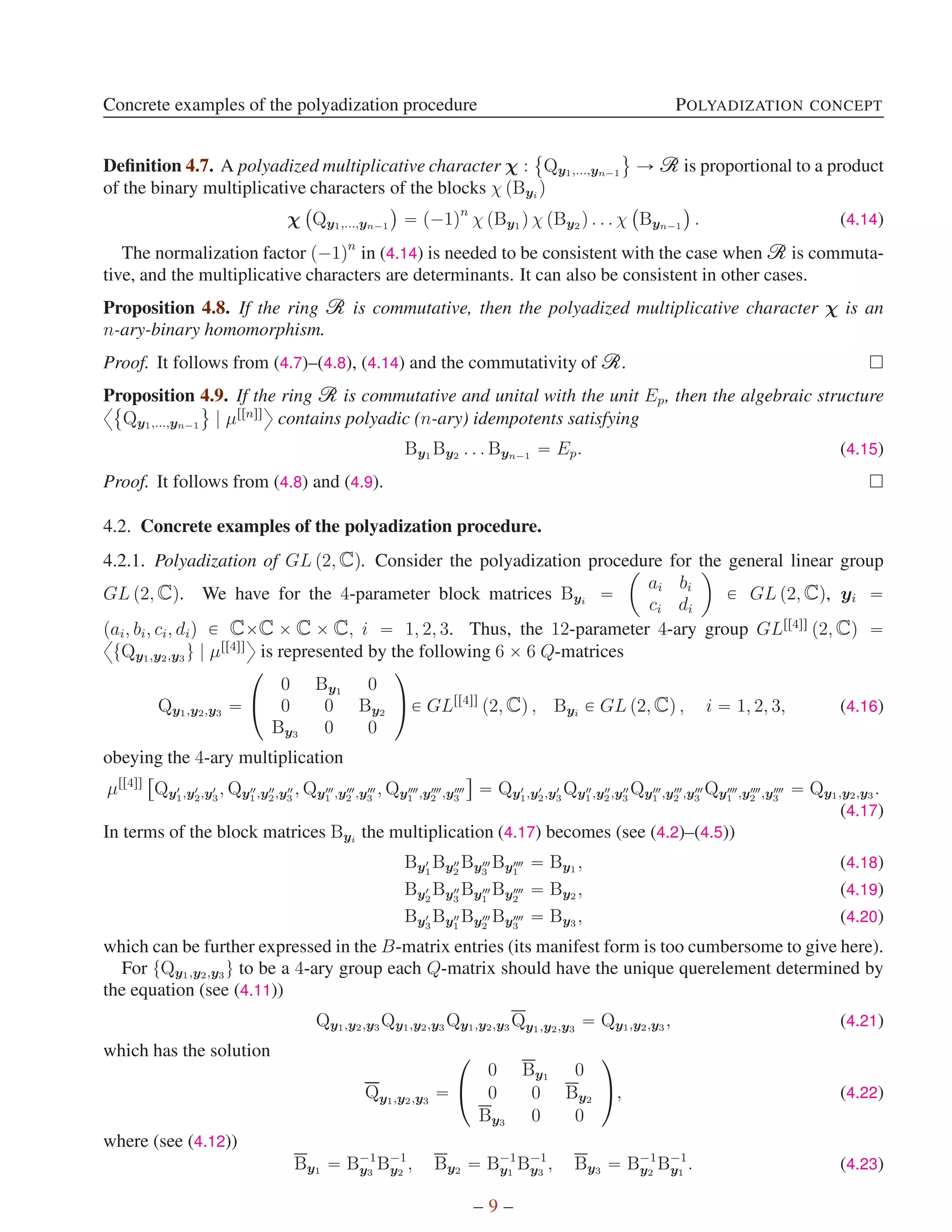 Steven Duplij, "Polyadization of algebraic structures" | PDF