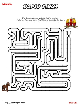 Duplo Farm Maze Puzzle | PDF