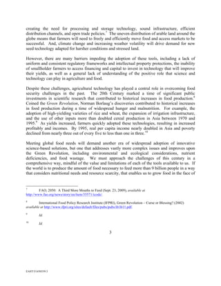 The Role of Technology in Agriculture | PDF