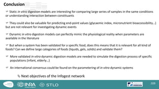 In vitro and in vivo data on food digestion - INFOGEST, 2018 | PDF