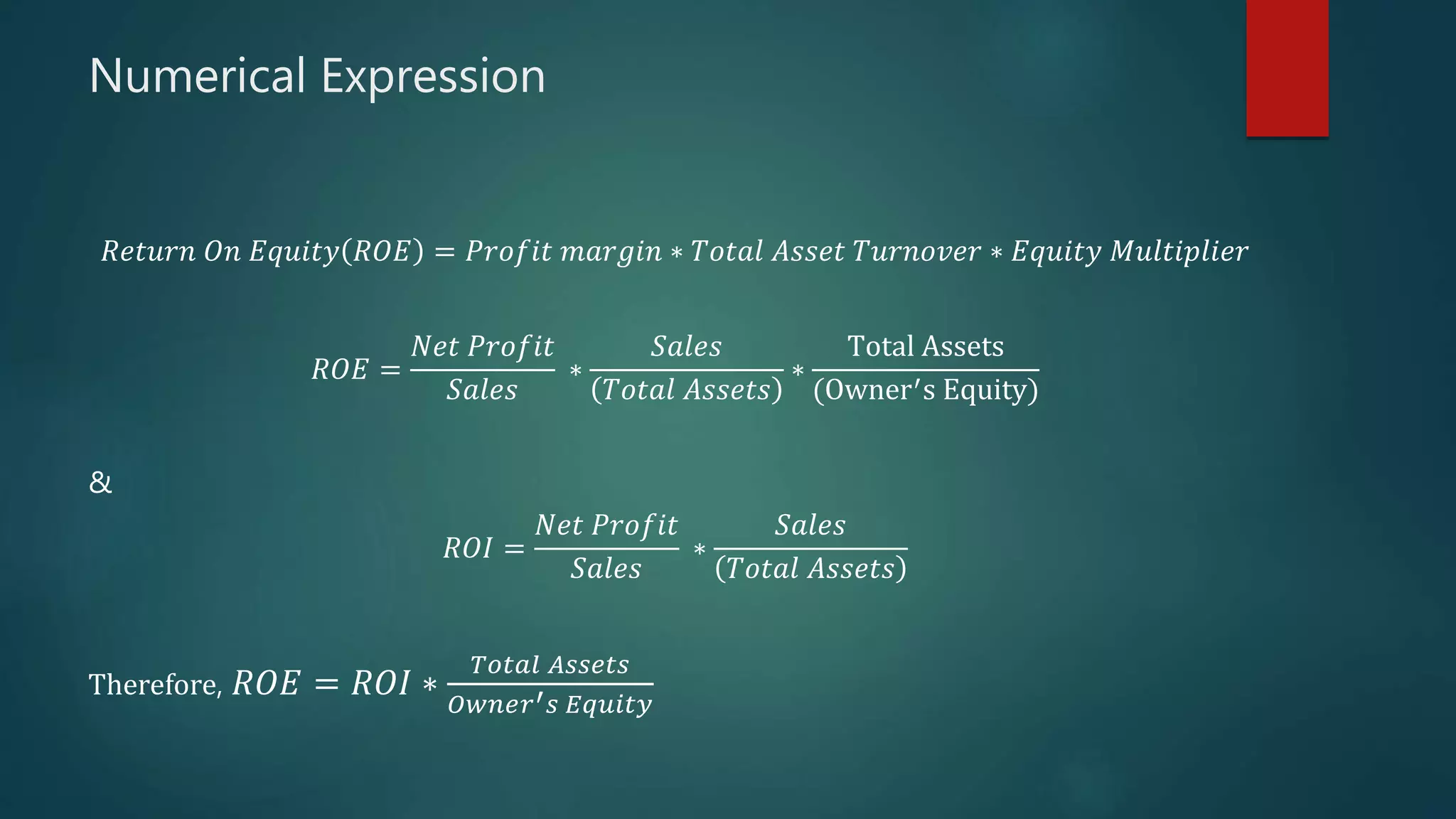 DU PONT analysis | PPTX