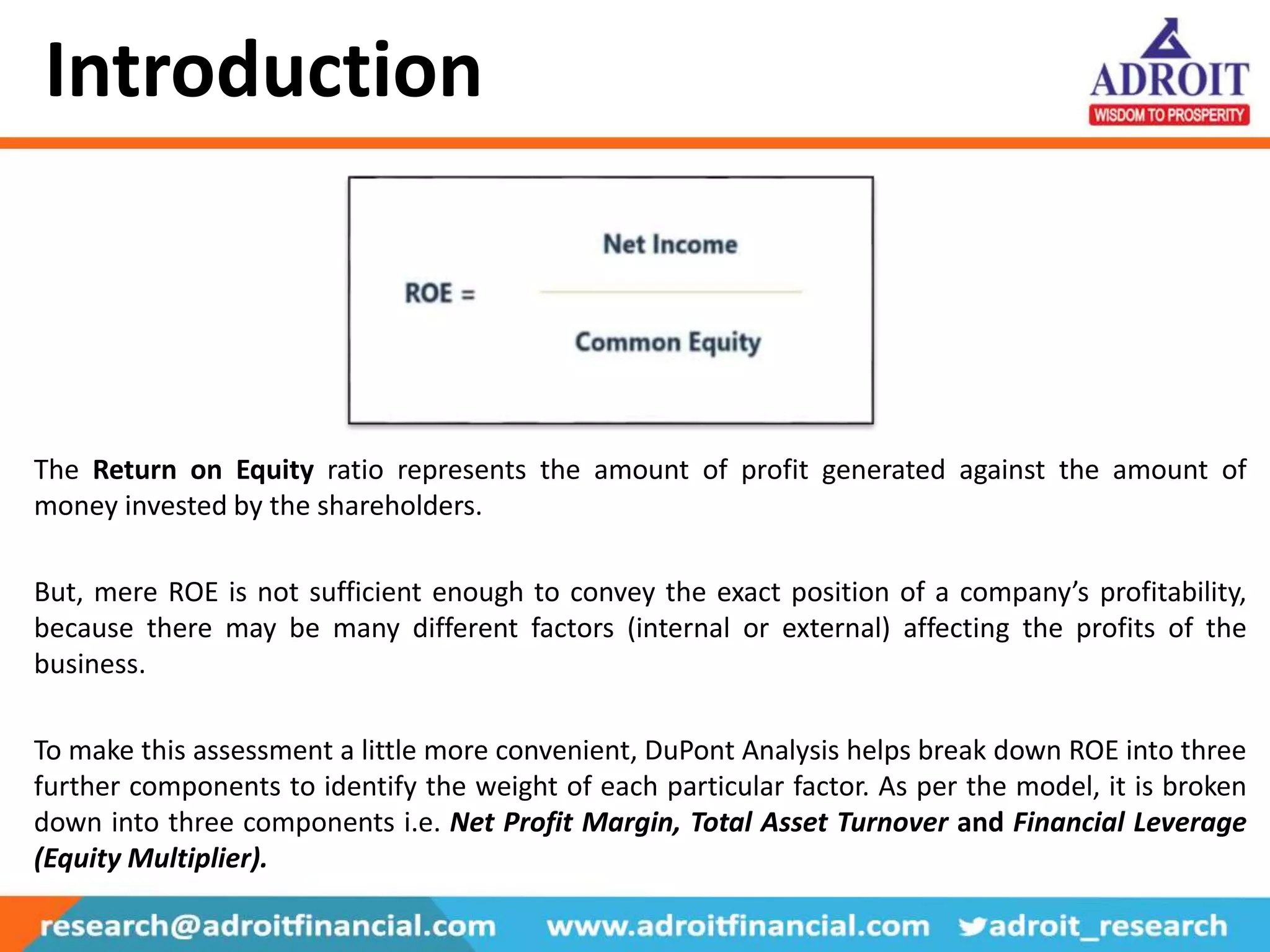 Du pont analysis | PPTX