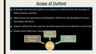 Du pont analysis | PPTX