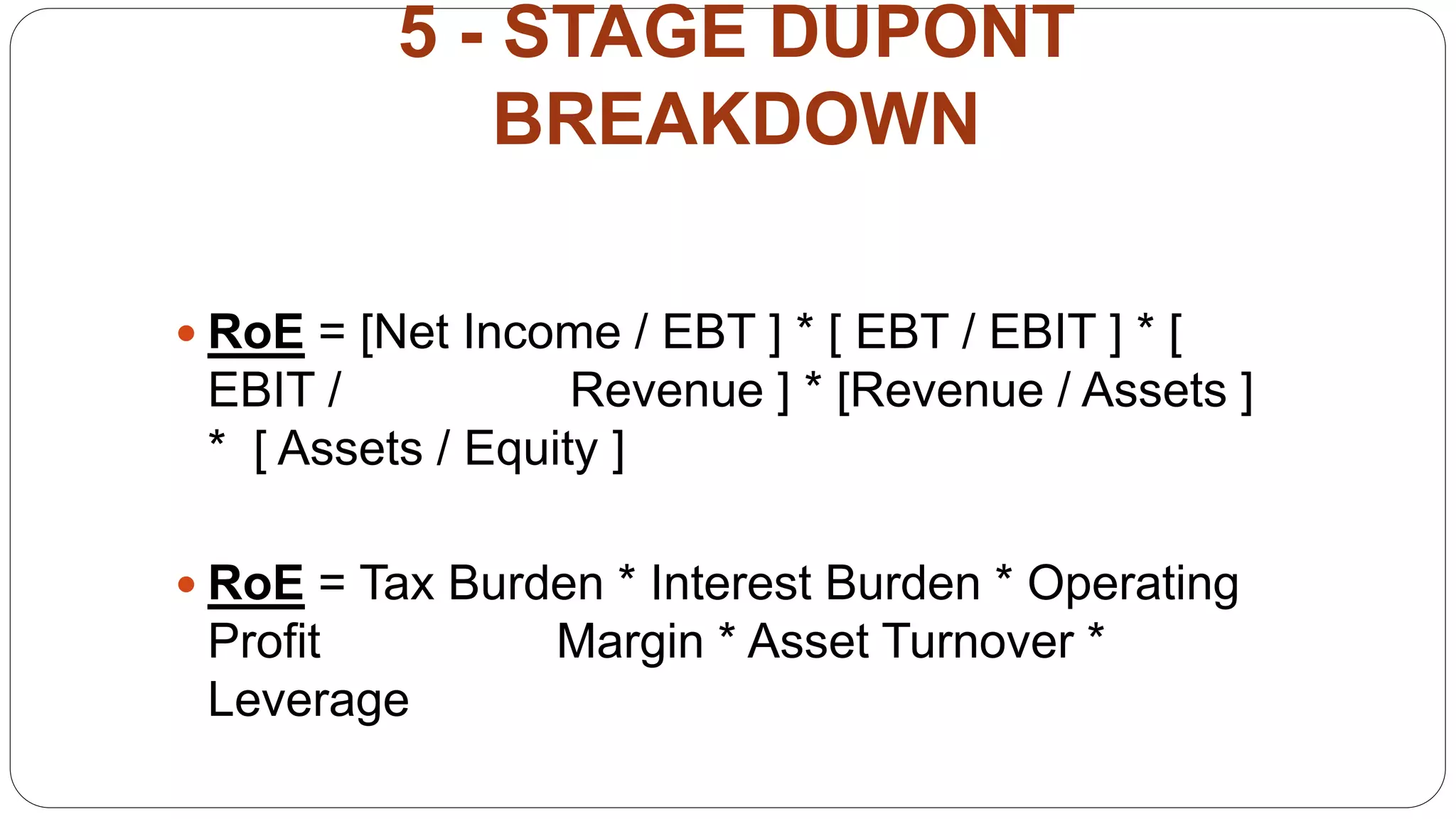 Du pont analysis final | PPTX