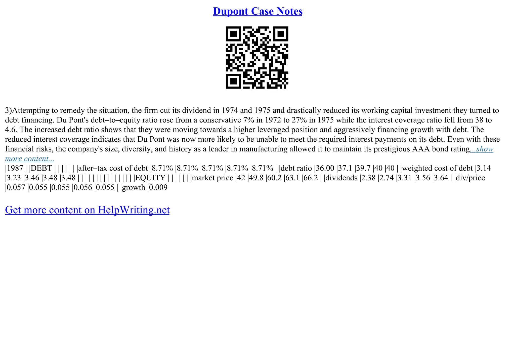 Dupont Case Notes | PDF