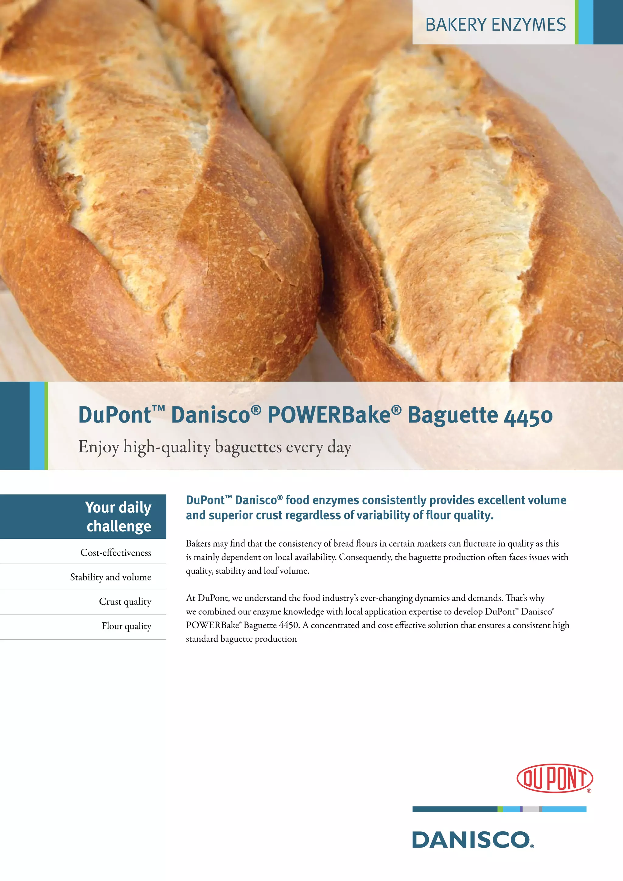 DuPont™ Danisco® POWERBake® Baguette 4450 | PDF