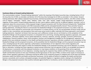 Du pont & fmc transactions presentation | PDF