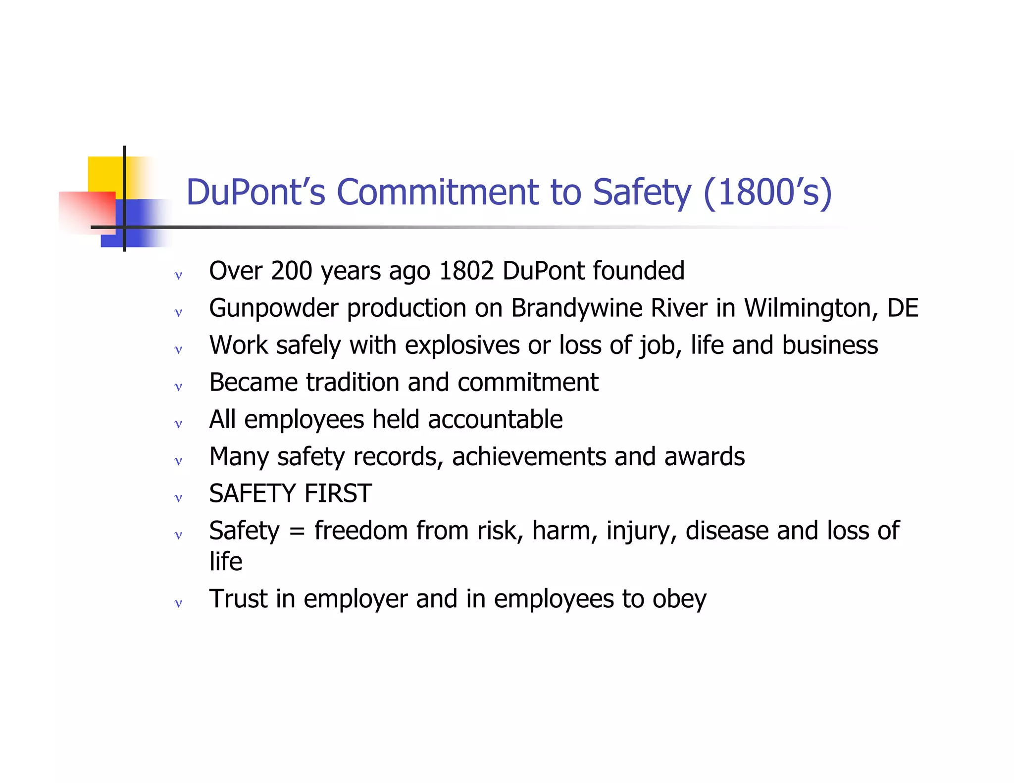 DuPont, Where Safety is a Condition of Employment | PDF