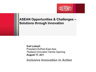 DuPont Thailand Innovation Center Overview | PPT