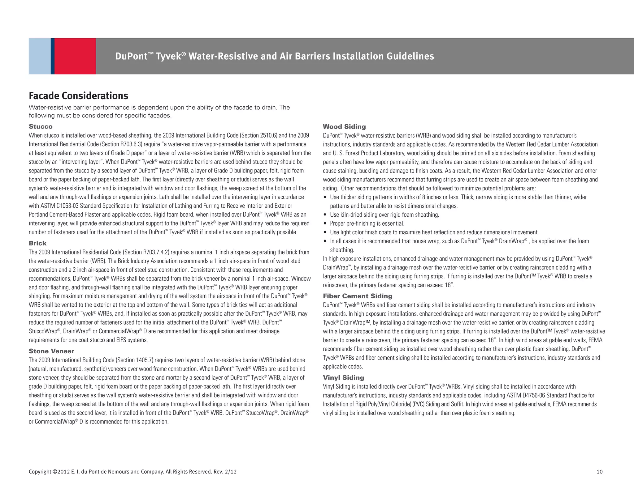 Dupont Tyvek Installation Guide | PDF