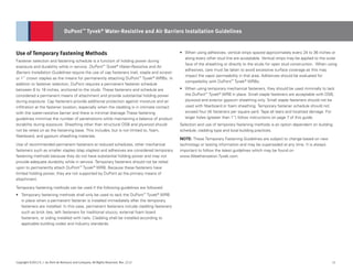 Dupont Tyvek Installation Guide | PDF