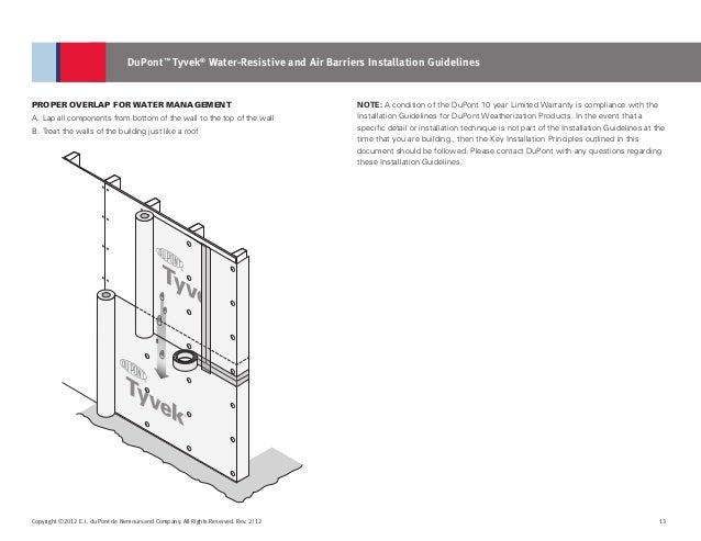 Dupont Tyvek Installation Guide
