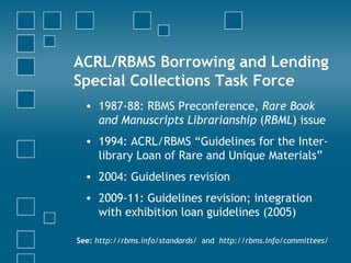 Enhancing Access to Special Collections through Interlibrary Loan | PPT