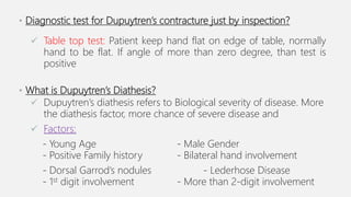 Dupuytren's contracture Plastiquest | PPTX