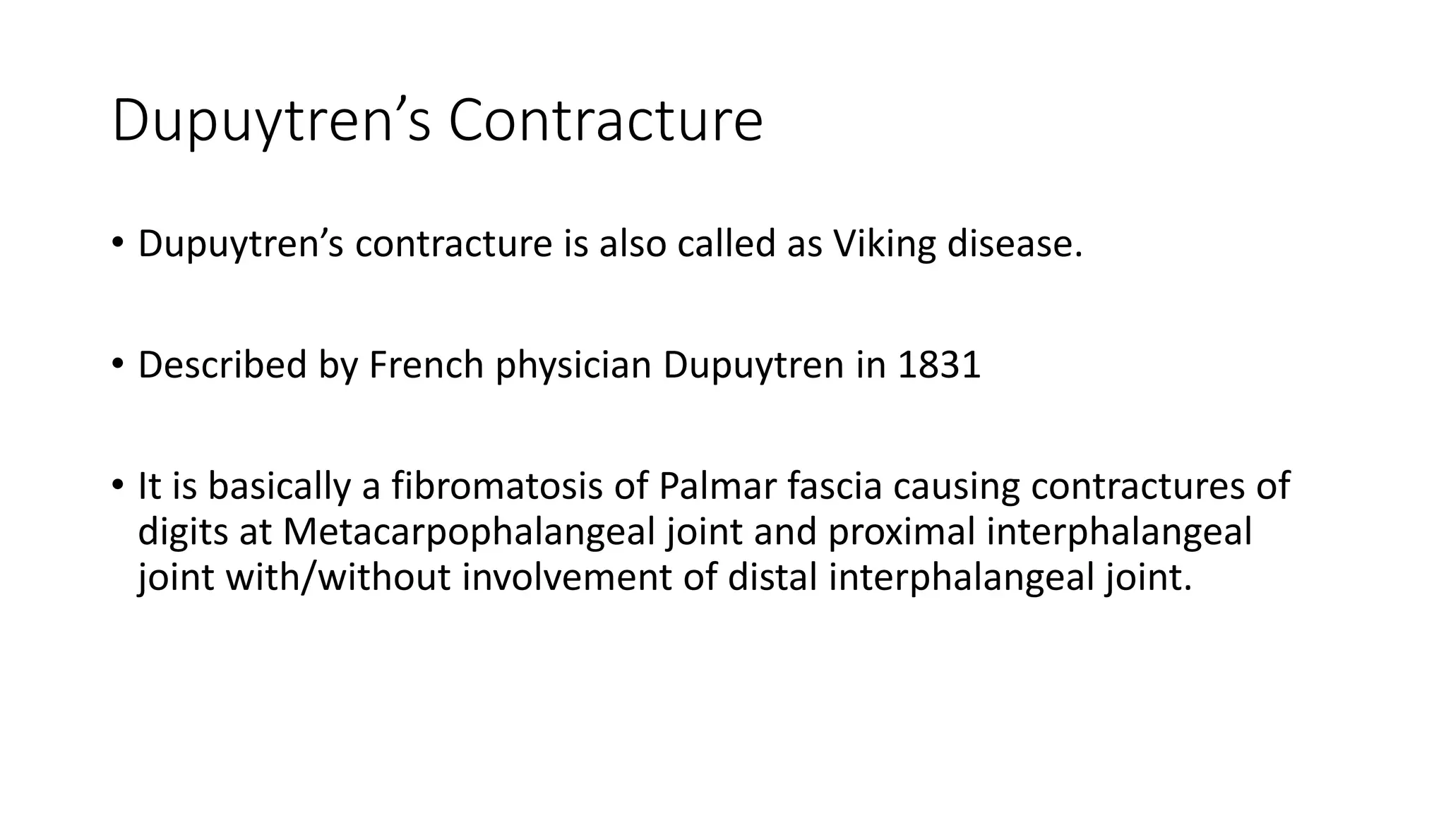 Dupuytrens contracture | PPTX