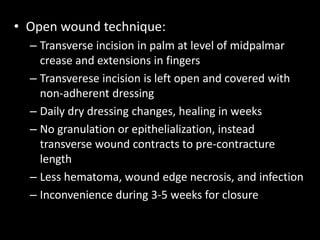 dupuytrens contracture and its intervention | PPTX