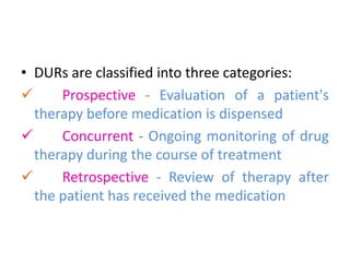 Drug Utilization review | PPTX