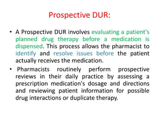 Drug Utilization review | PPTX